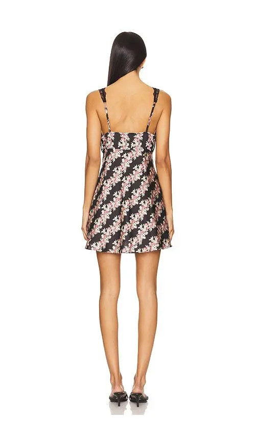 Free People Countryside Printed Mini Dress - Black