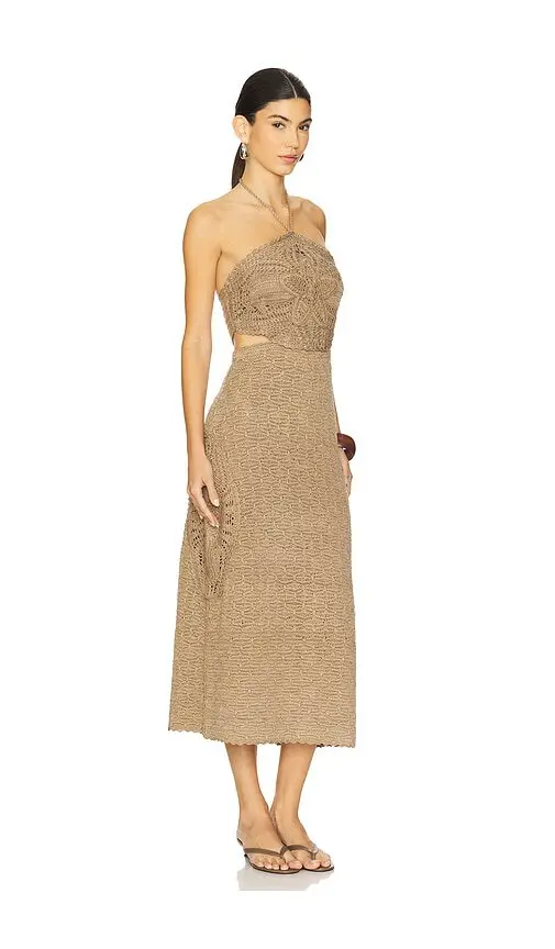 AMUR Clara Knit Midi Dress