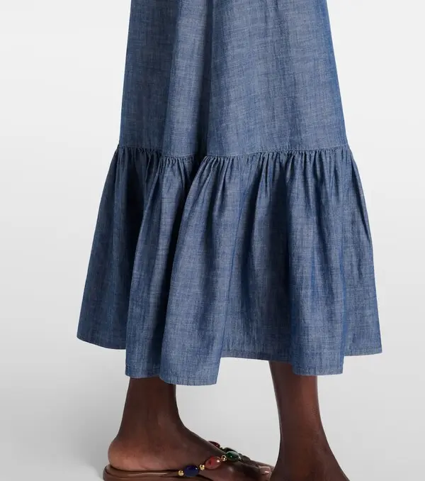 Polo Ralph Lauren Cotton Chambray Maxi Dress