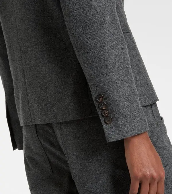 Brunello Cucinelli Wool And Cashmere Double-breasted Blazer