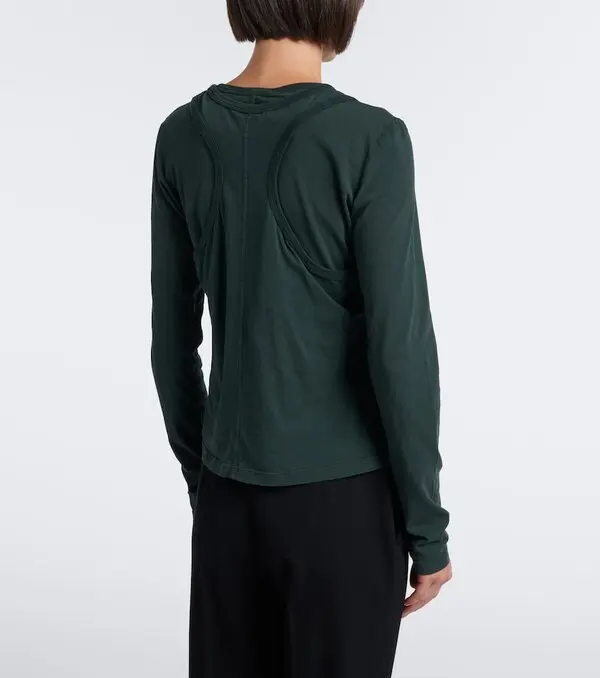 THE ROW Seruni Cotton Jersey Long Sleeve T-shirt - Grey