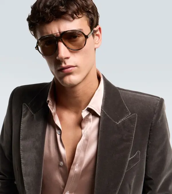 TOM FORD Aviator Sunglasses - Brown