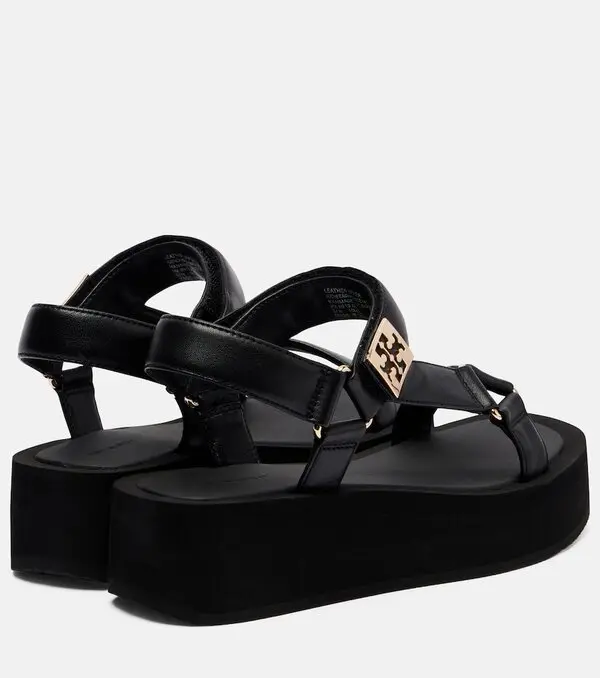 Tory Burch Mellow Leather Platform Sandals