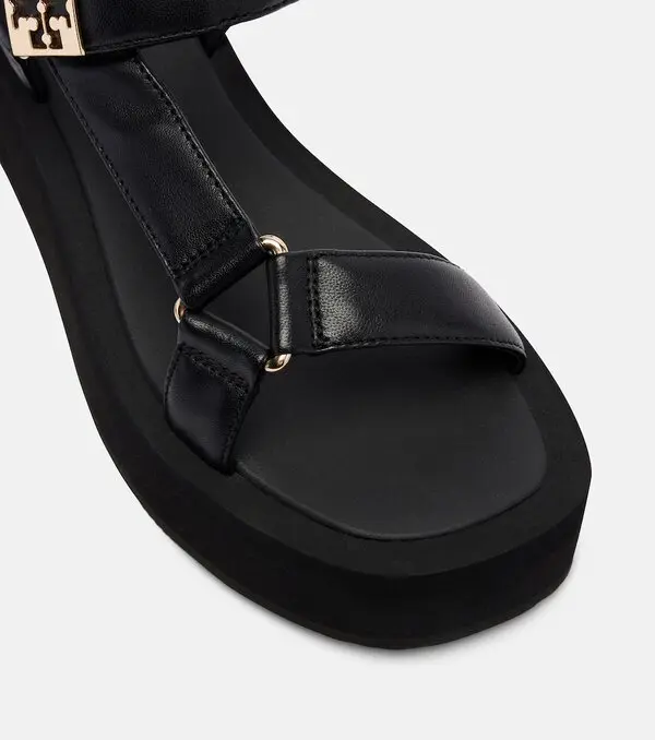 Tory Burch Mellow Leather Platform Sandals