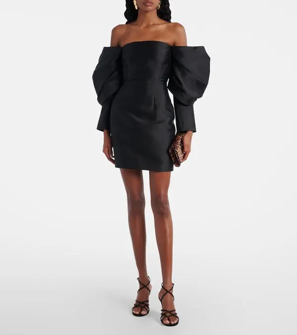 Solace London Freja Satin Mini Dress