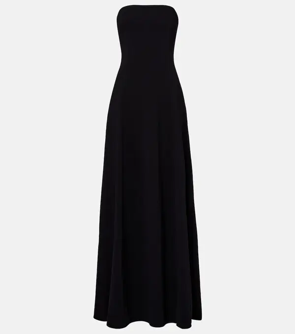 Solace London Helena Strapless Gown - Black