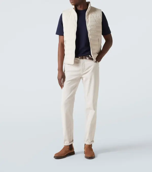 Brunello Cucinelli Logo Cotton Jersey T-shirt