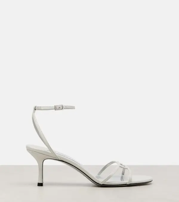 JIMMY CHOO Leo 65 Leather Sandals