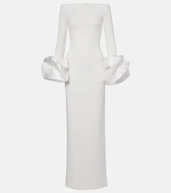 Solace London Talia Off-shoulder Gown - White