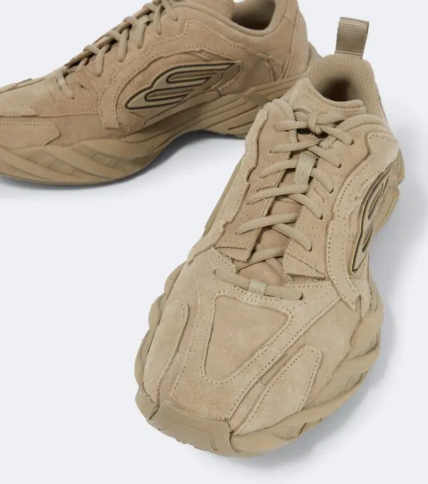 Balenciaga Monday Suede Sneakers - Beige