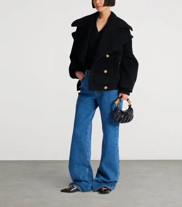 Balmain Wool-cashmere Pea Coat
