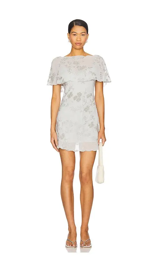 STONE COLD FOX Blaire Embroidered Mini Dress