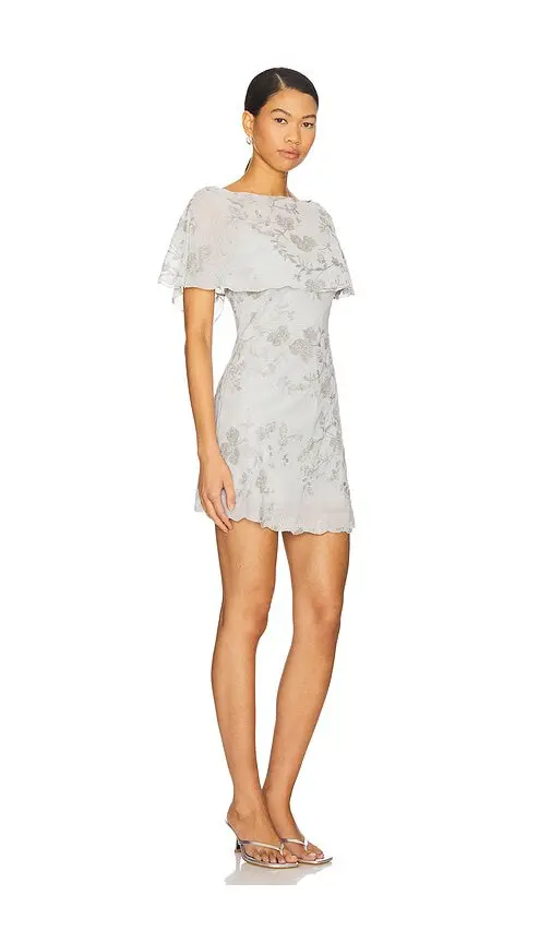 STONE COLD FOX Blaire Embroidered Mini Dress