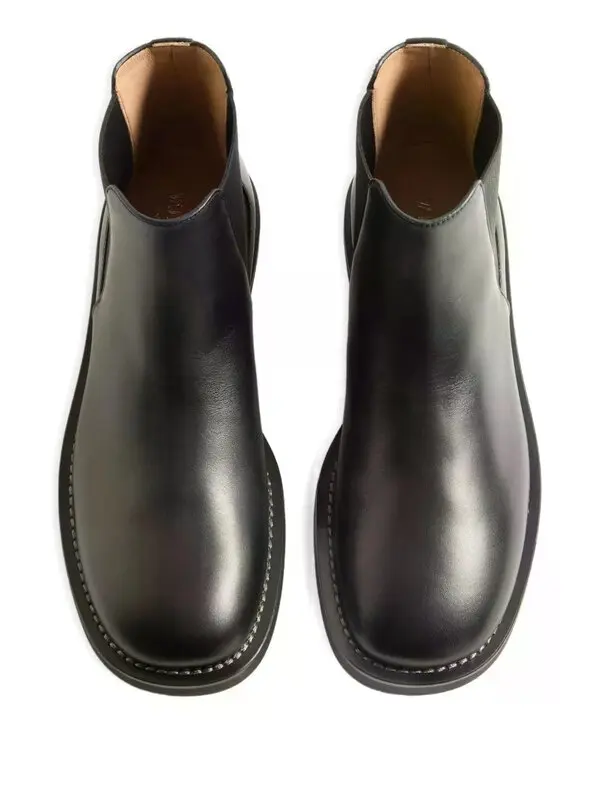 Valentino Garavani Leather Ankle Boots - Black