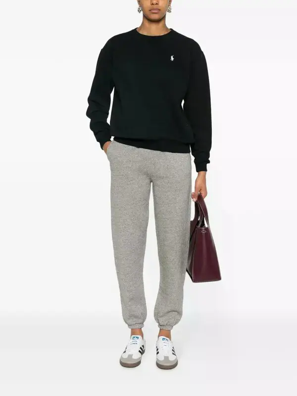 Polo Ralph Lauren Crewneck Sweatshirt With Signature Pony Motif - Black