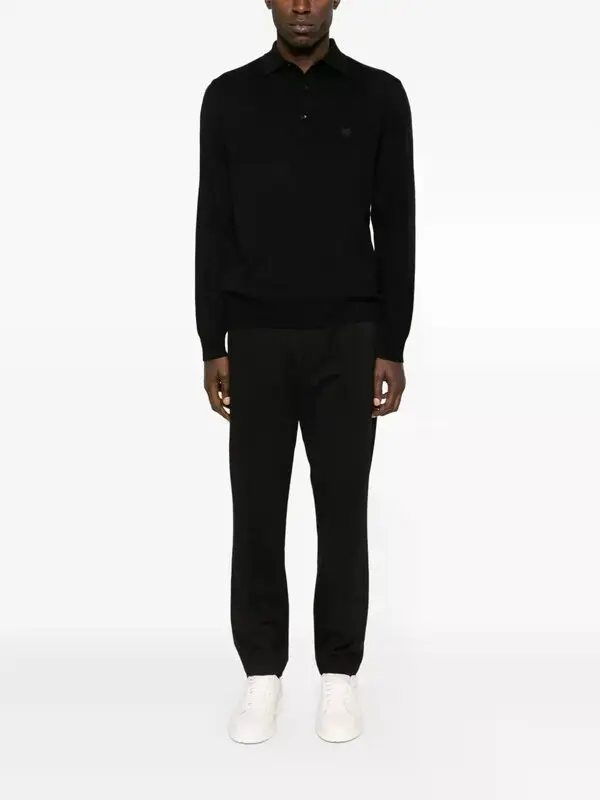 Etro Embroidered-logo Polo Shirt - Black