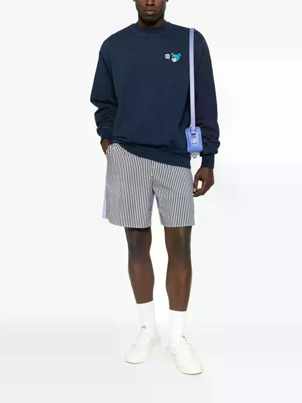 INBETWEENERS Embroidered Crewneck Sweatshirt - Blue