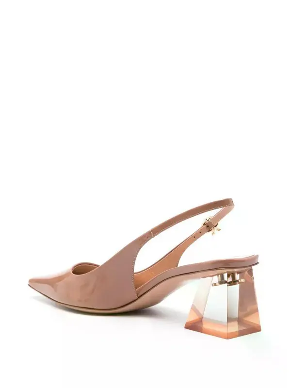 GIANVITO ROSSI Patent Leather Slingback Pumps