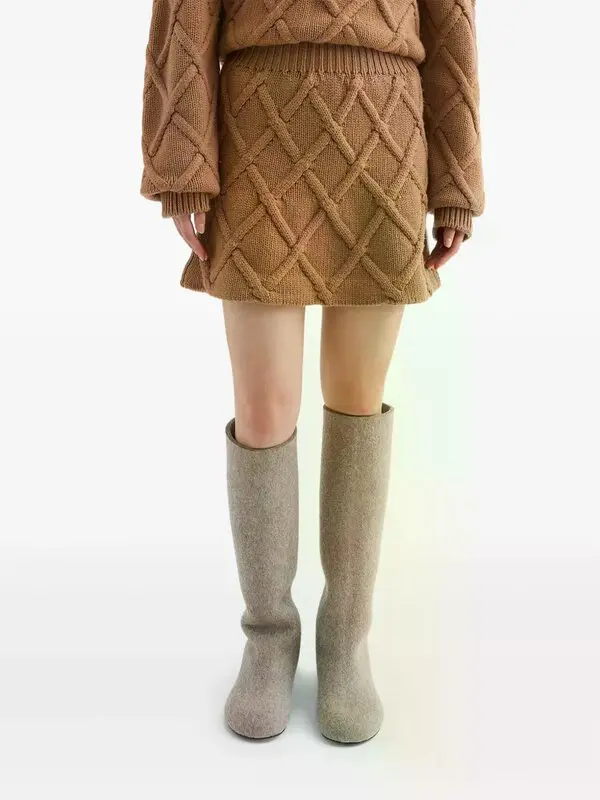 JIL SANDER Wool Mini Skirt