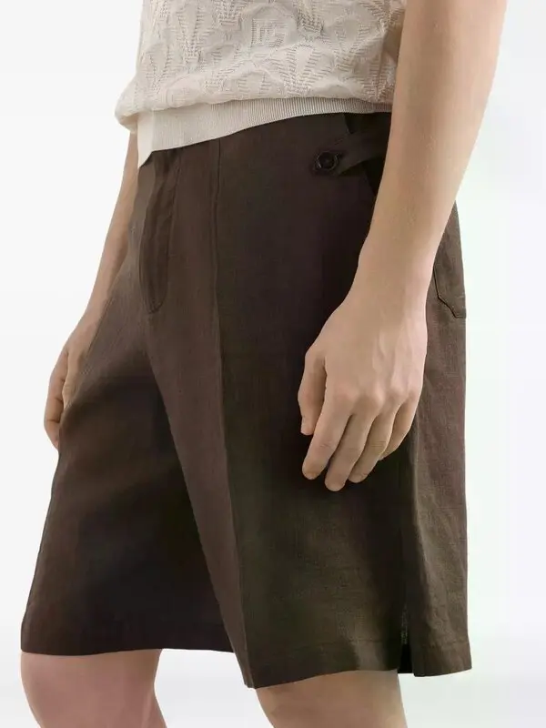 Dolce & Gabbana Linen-blend Bermuda Shorts