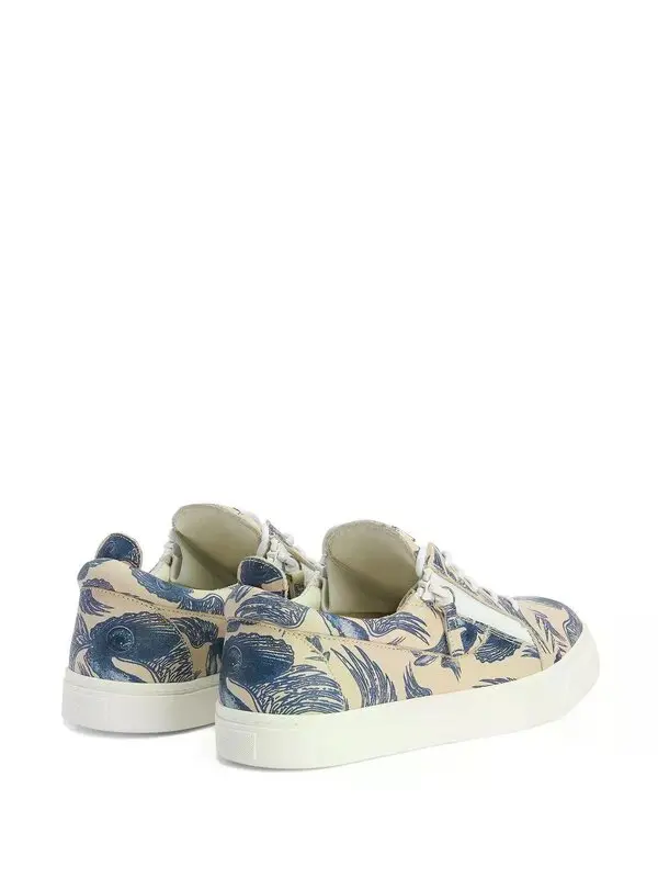 GIUSEPPE ZANOTTI Frankie Double-zip Low-top Sneakers - Neutrals