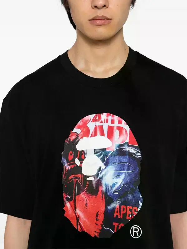A BATHING APE Logo-printed T-shirt