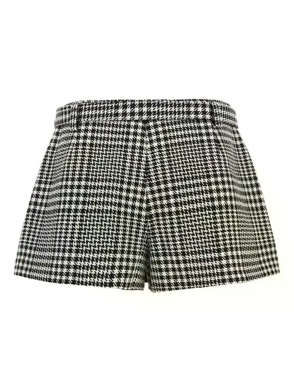SELF-PORTRAIT Houndstooth Bouclé Wool Skort