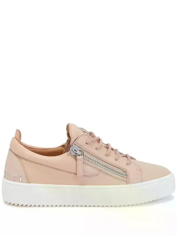 GIUSEPPE ZANOTTI Gail Leather Low-top Trainers - Pink