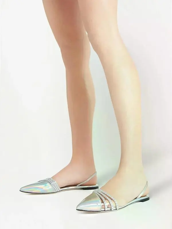 GIUSEPPE ZANOTTI Clarály Slingback Flat Sandals