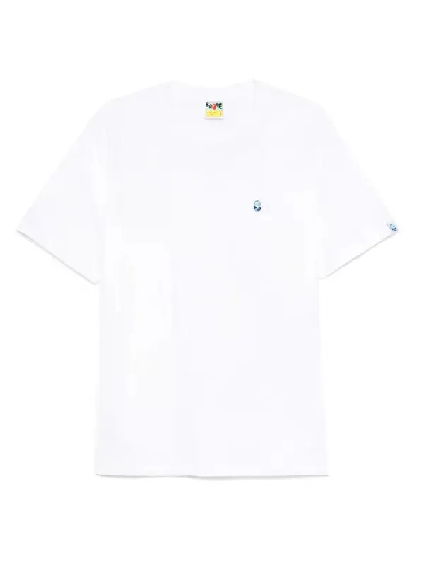 A BATHING APE Logo-embroidered T-shirt