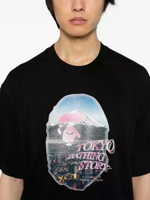 A BATHING APE Logo-printed T-shirt