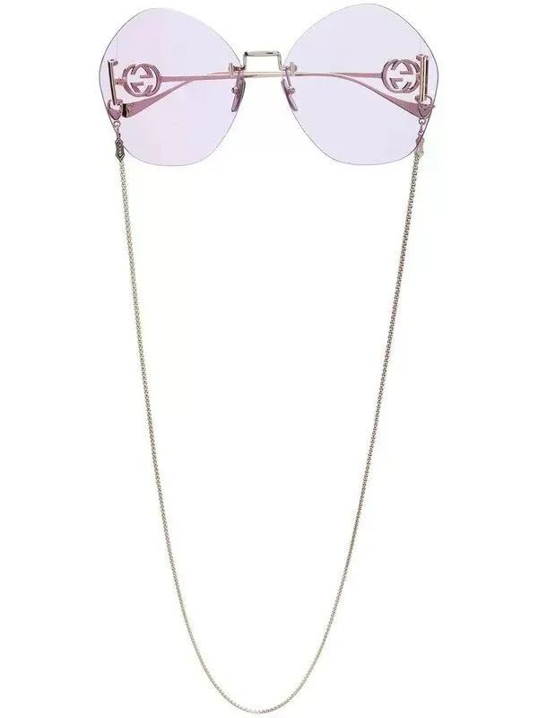 Gucci Round-frame Sunglasses - Gold