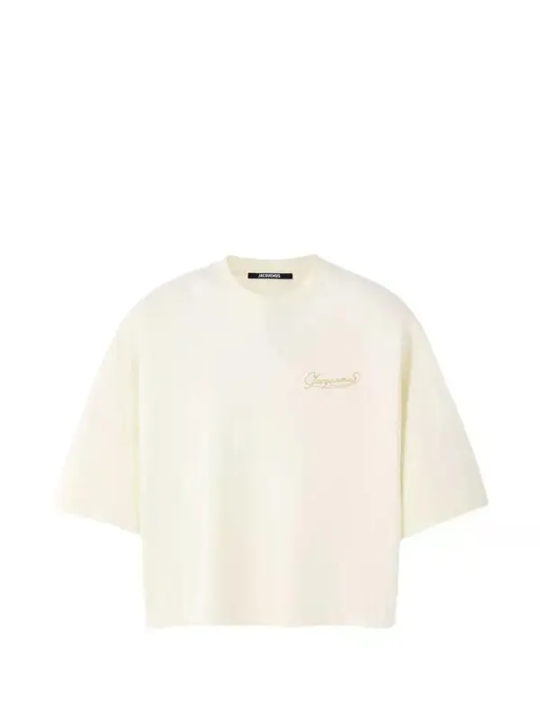 Jacquemus Cropped T-shirt - Neutrals
