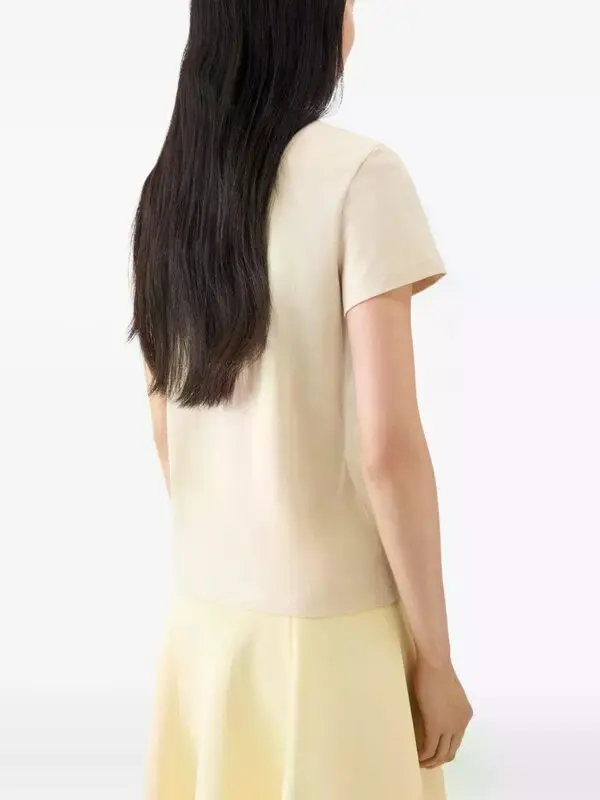 Jacquemus Ribbed Logo T-shirt - Neutrals