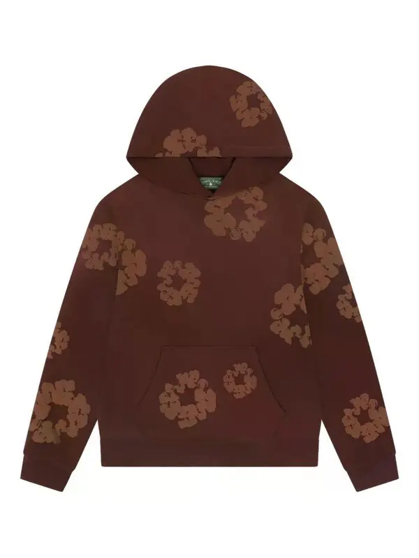 DENIM TEARS Mono Cotton Wreath Hoodie - Brown