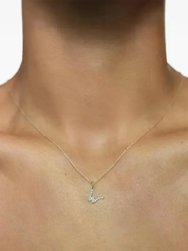Monica Vinader 14kt Yellow Charm Diamond Necklace - Gold