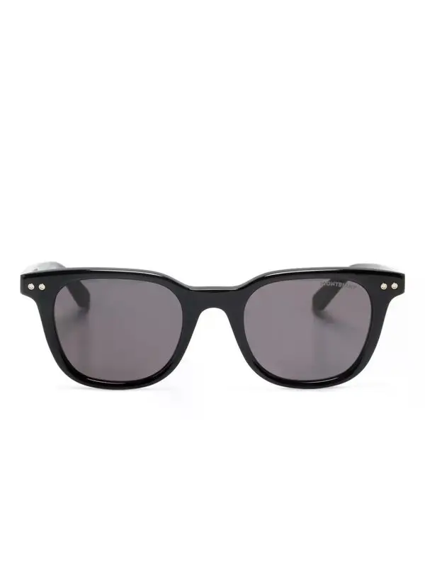 Montblanc Square-frame Sunglasses - Black