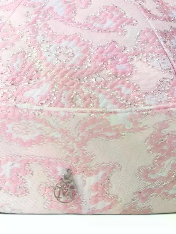 MAISON MICHEL Floral Embroidered Beret - Pink