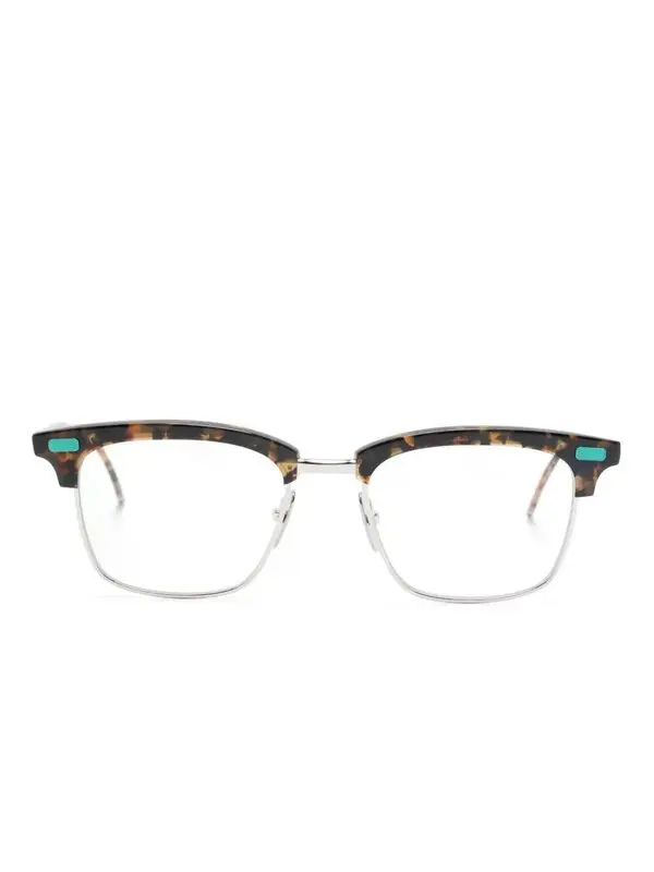 Thom Browne Square Frame Glasses - Brown