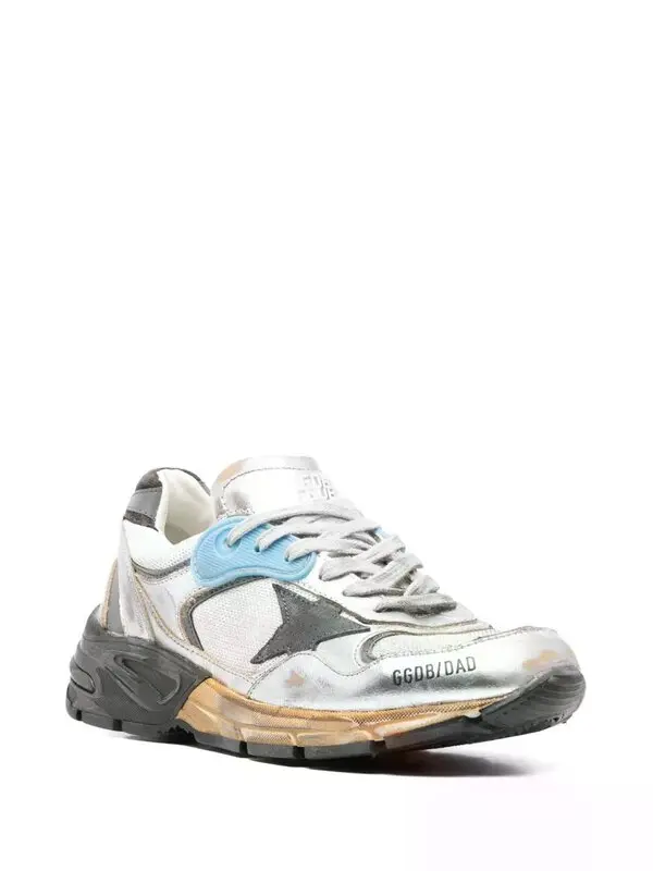 GOLDEN GOOSE Running Dad Sneakers - Silver