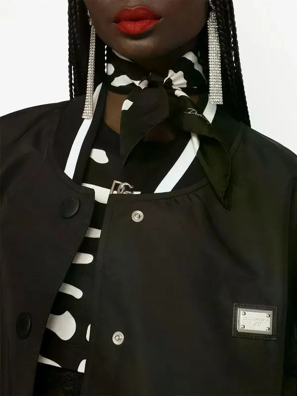 Dolce & Gabbana Zebra-print Twill Scarf
