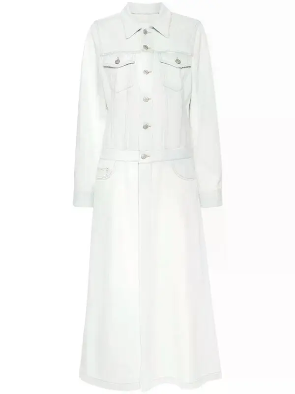 MAISON MARGIELA Denim Maxi Coat - Blue