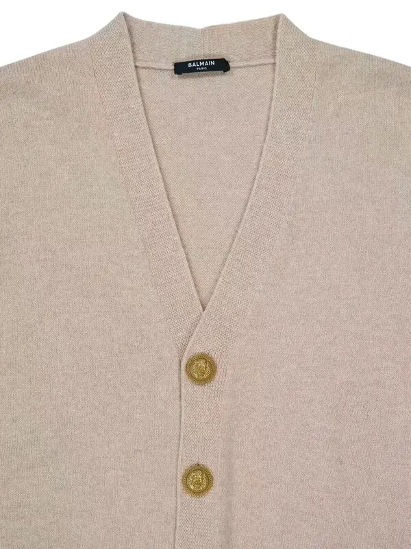 Balmain V-neck Button-up Cardigan
