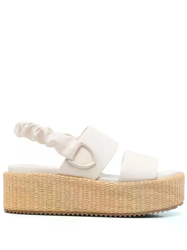 BLAUER. Round-toe Platform Sandals