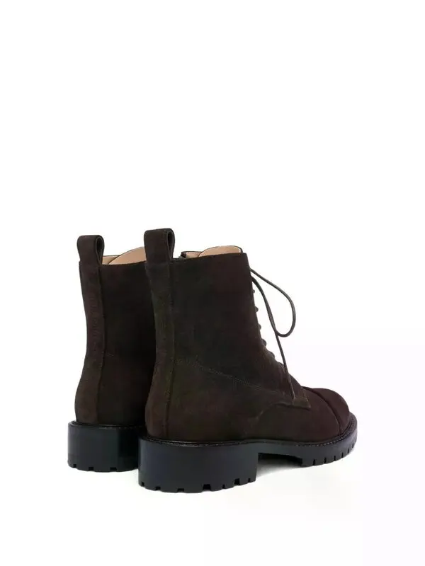 MALONE SOULIERS Miller Lace Up Combat Boots - Brown