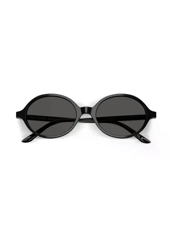 Oliver Spencer Acetate Round Frame Sunglasses - Black