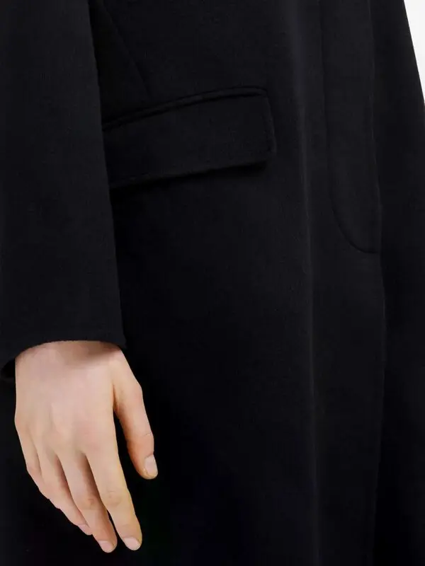Marni Logo-embroidered Coat - Black
