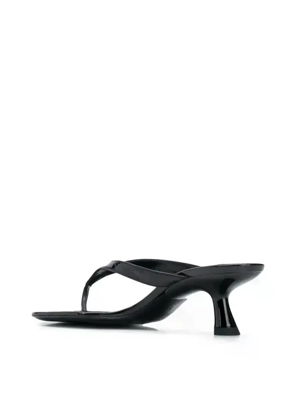 SIMONMILLER Slip-on Thong Sandals With Low Heel - Black