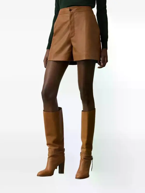 Ralph Lauren Tailored Leather Shorts