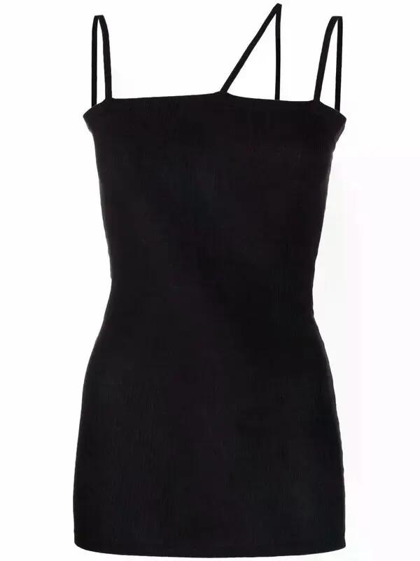 BASERANGE Crossover Strap Vest Top In Organic Cotton